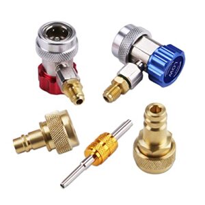 lichamp car a/c r1234yf r134a adapters, ac r134 r1234 r 134a 1234yf quick couplers connectors kit