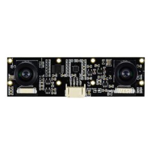 waveshare Binocular Camera Module Dual IMX219 8 Megapixels Stereo Vision Depth Vision Supports Jetson Nano Developer Kit B01and Fits Raspberry Pi CM3/CM3+ Expansion Boards for AI Vision Applications