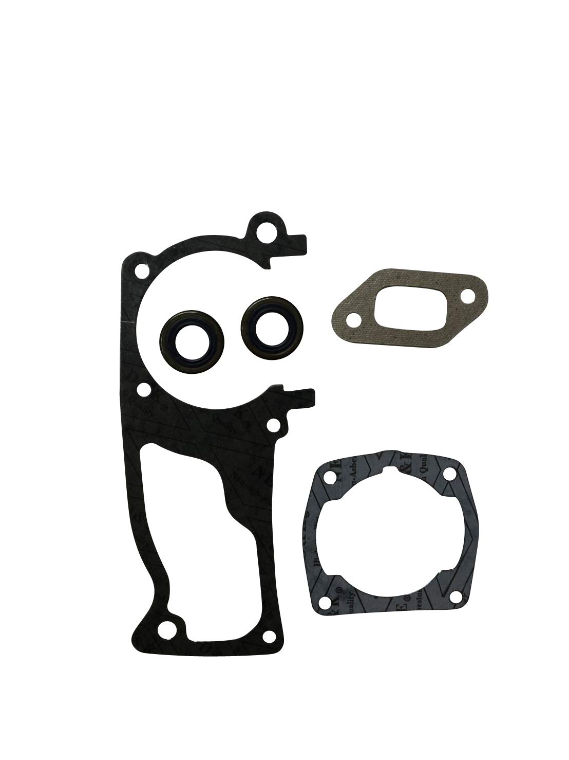 EngineRun Chainsaw Gasket Oil Seals Kit – Crankcase Cylinder Muffler Exhaust Gasket and Oil Seal Set Compatible with Husqvarna 357 357XP 359 OEM 503978501 503 97 85-01