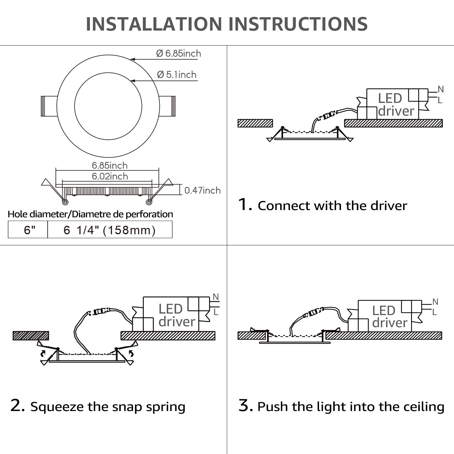 TORCHSTAR Basic Series 12-Pack 6 Inch Ultra-Thin LED Recessed Lighting with Junction Box, Aluminum, 2700K Soft White, 5%-100% Dimmable Slim Recessed Downlight, 12W 850LM, ETL and Energy Star