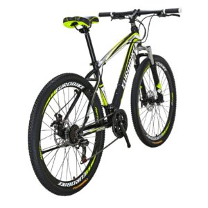 EUROBIKE Mountain Bike 27.5 for Men and Women 17'' Frame Adult X1 Off Road Bicycle(Yellow)