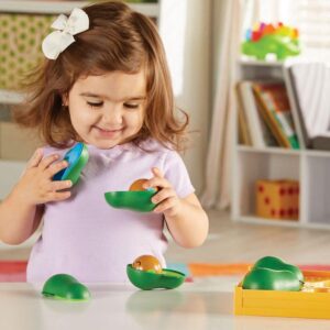 Learning Resources Learn-A-Lot Avocados - 9 Pieces, Ages 18+ months Toddler Social Emotional Learning Toys, Develops Fine Motor Skills, Toddler Learning Toys