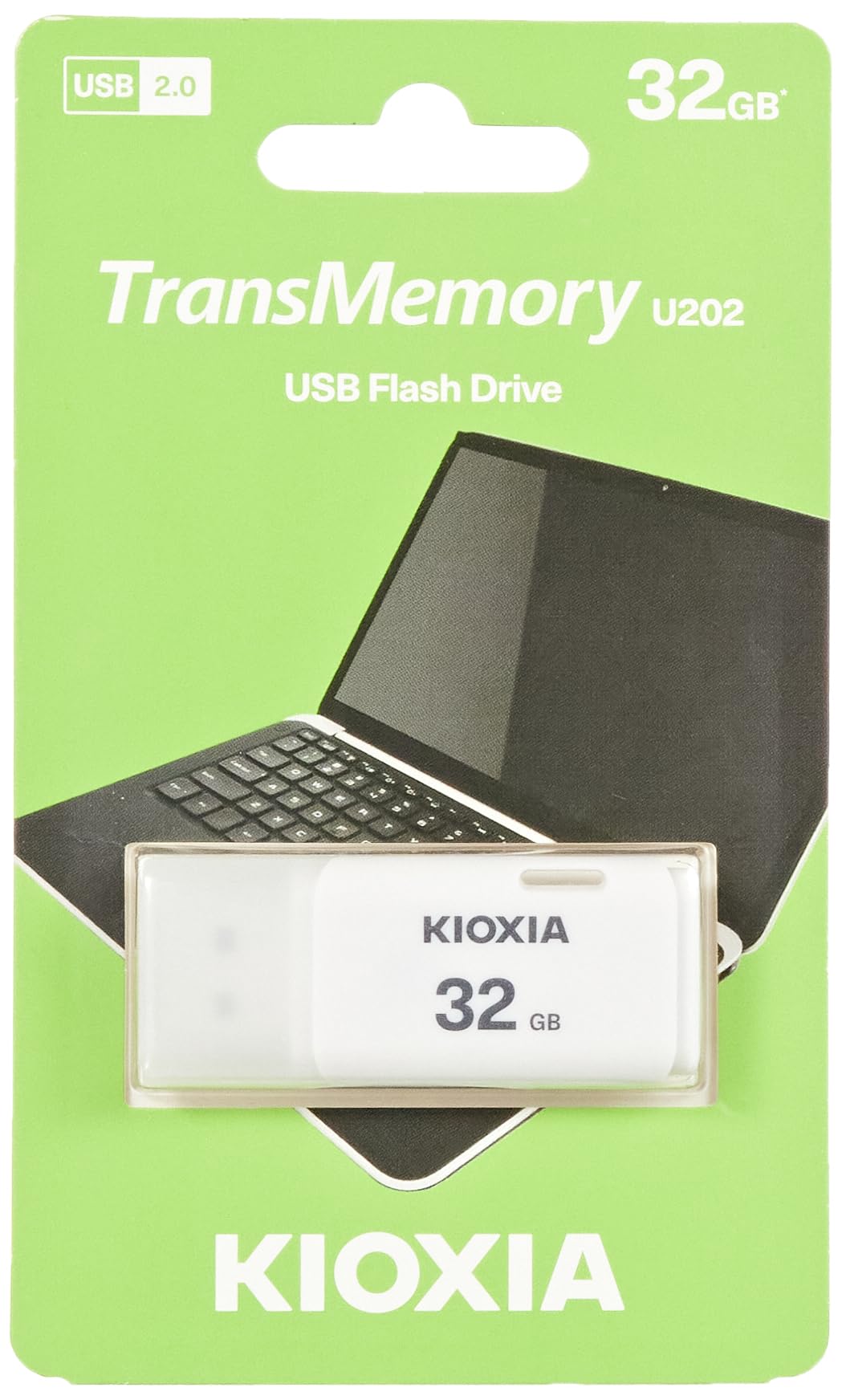 Kioxia USB Flash Drive 32 GB USB 2.0 TransMemory U202 LU202W032GG4 White