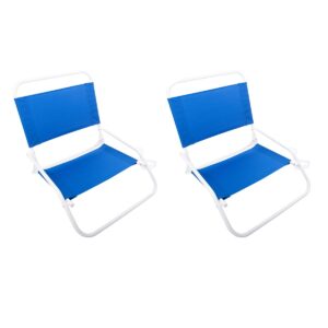 cascade mountain tech low profile beach chair, one size, blue