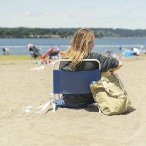 Cascade Mountain Tech Low Profile Beach Chair, One Size, Blue