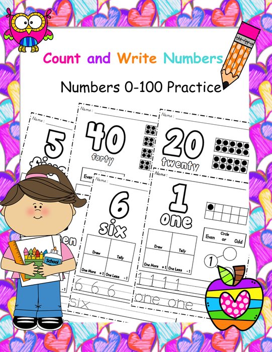 Count and Write Numbers 0-100 Practice