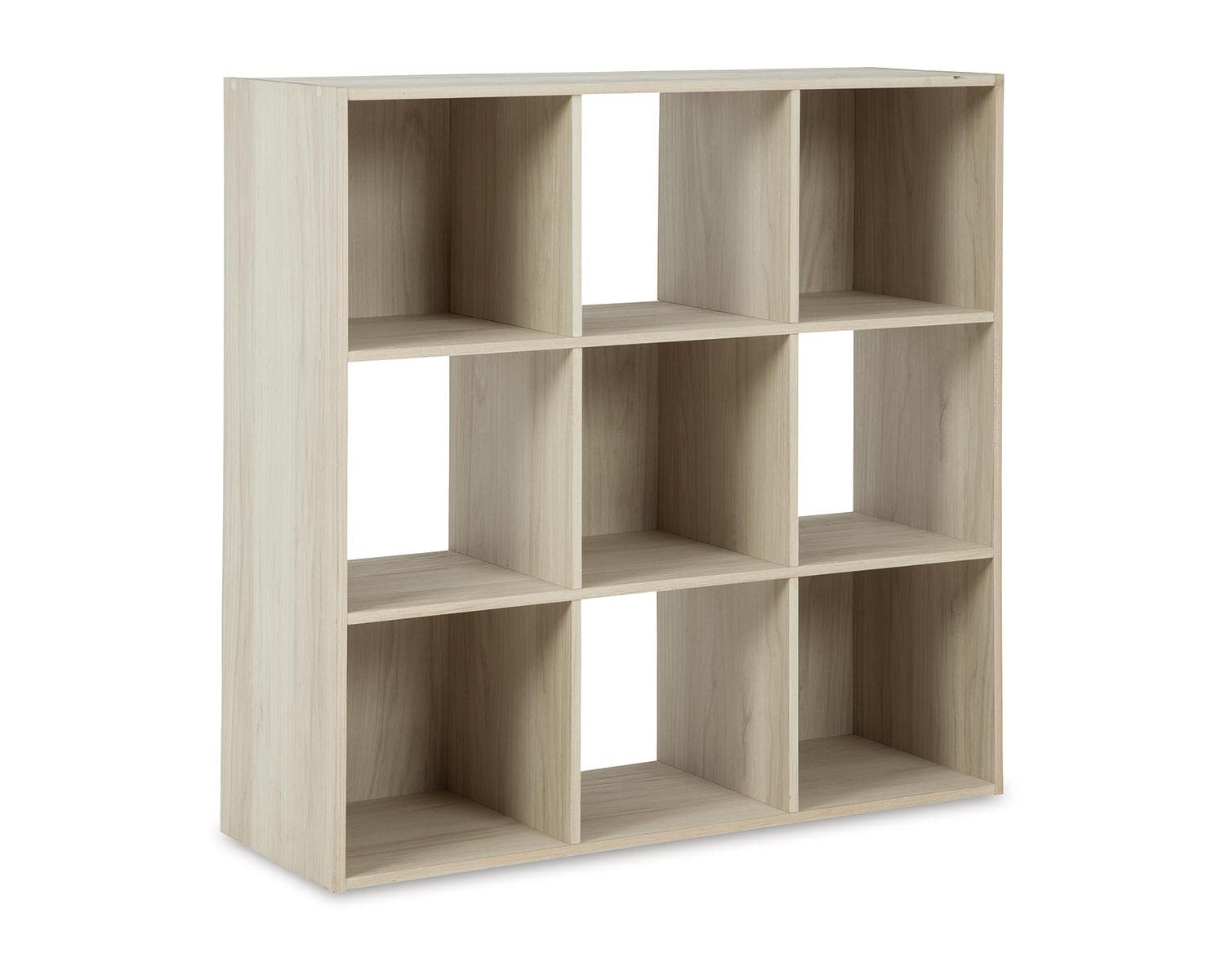 Signature Design by Ashley Socalle Modern 9 Cube Storage Organizer or Bookcase, Beige