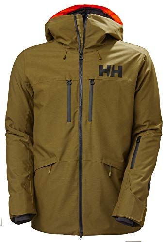 Helly-Hansen Mens Garibaldi 2.0 Waterproof Ski Jacket, 458 Uniform Green, X-Large