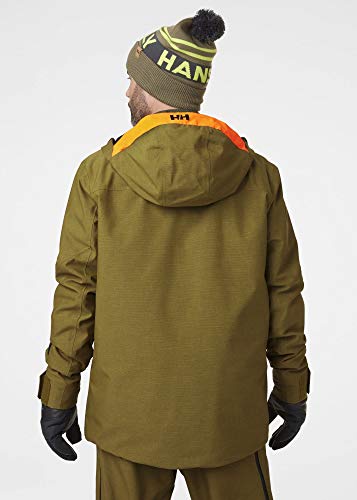 Helly-Hansen Mens Garibaldi 2.0 Waterproof Ski Jacket, 458 Uniform Green, X-Large