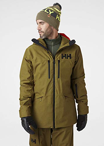 Helly-Hansen Mens Garibaldi 2.0 Waterproof Ski Jacket, 458 Uniform Green, X-Large