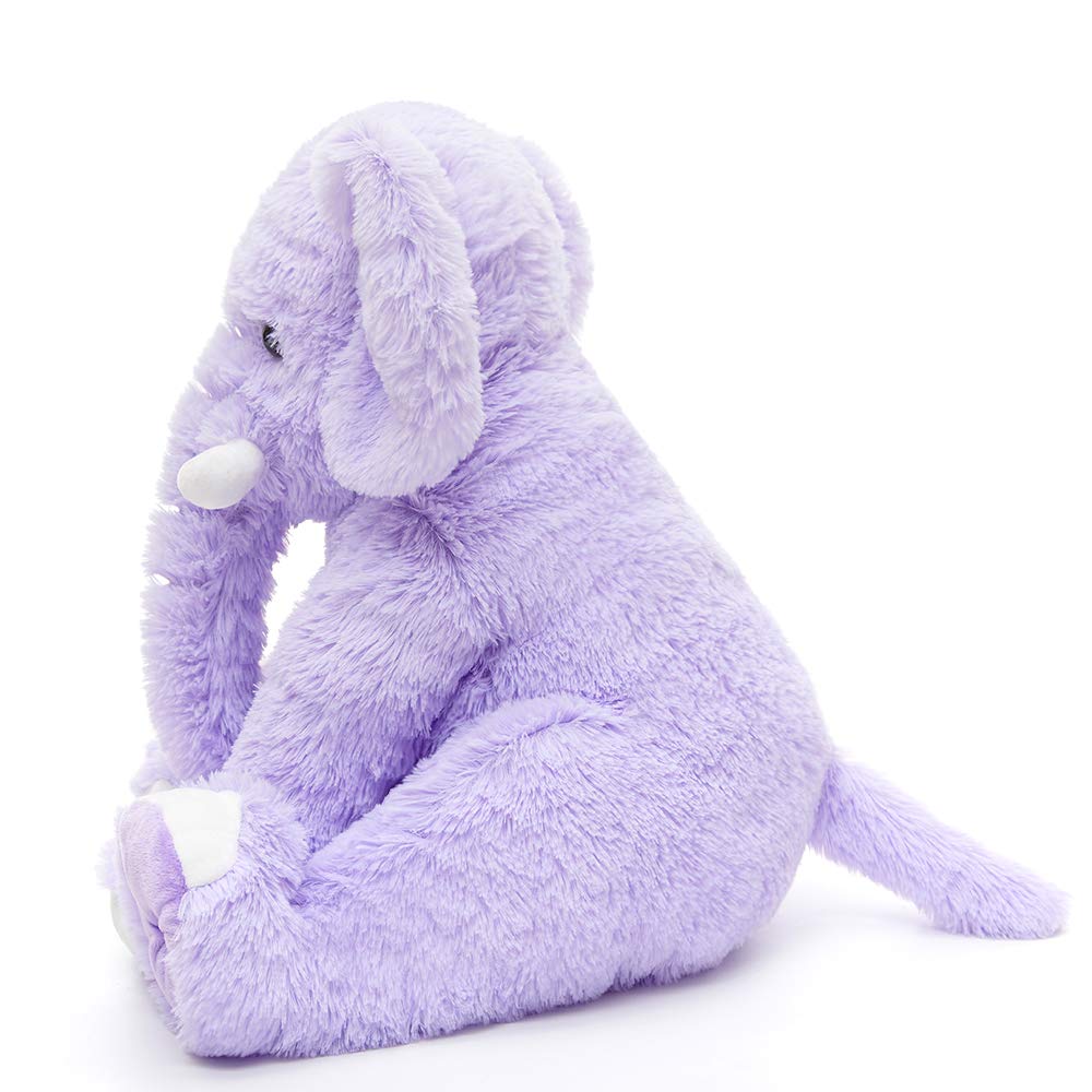 MaoGoLan Cute Stuffed Elephant Purple Soft Elephant Stuffed Animal Plush Toy 20''