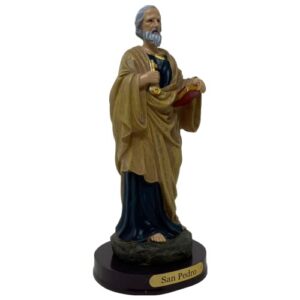 San Pedro 8" St Peter Resin Statue , New