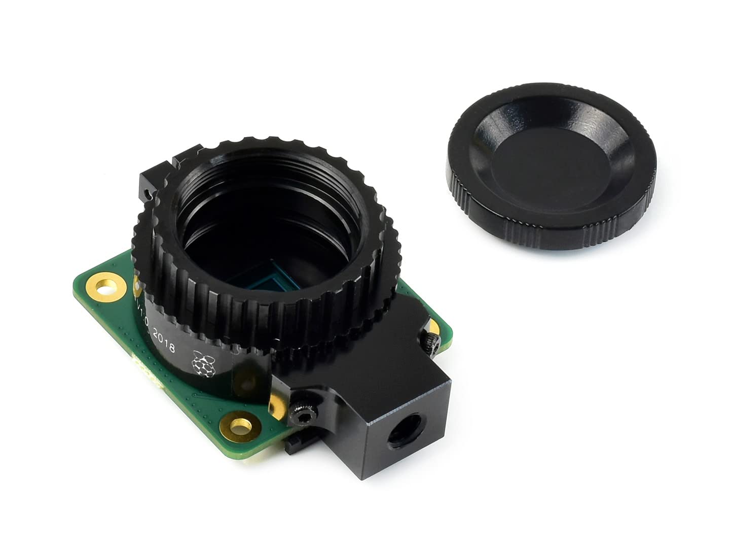 waveshare Accessory Compatible with Raspberry Pi HQ Camera 12.3MP IMX477 Sensor High Sensitivity Supports C- and CS-Mount Lenses Comes with a RPi Zero V1.3 Camera Cable 15cm