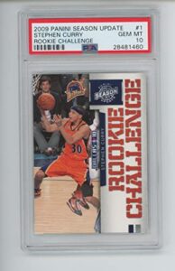 2009-10 stephen curry panini season update #1 steph stef rookie challenge graded card challenge psa 10 basketball nba