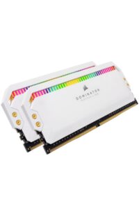 corsair dominator platinum rgb 16gb (2x8gb) ddr4 4000 (pc4-32000) c19 1.35v desktop memory - white