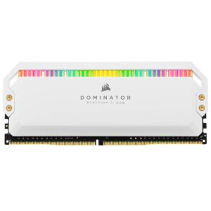 Corsair Dominator Platinum RGB 32GB (4x8GB) DDR4 4000 (PC4-32000) C19 1.35V Desktop Memory - White