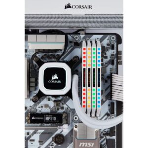 Corsair Dominator Platinum RGB 32GB (4x8GB) DDR4 4000 (PC4-32000) C19 1.35V Desktop Memory - White