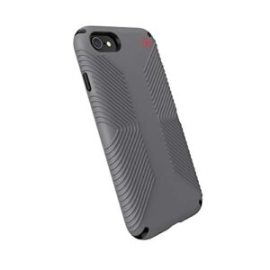 speck iphone se case - drop protection - fits iphone 8 & iphone 7 & phone se (2022), iphone se (2020) - scratch resistant cases - slim with extra grip & soft touch coating - grey, black, red presidio2