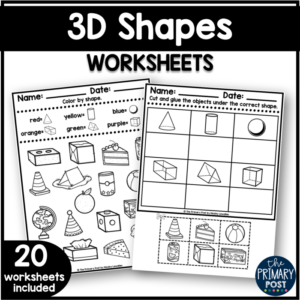 3d shapes worksheets