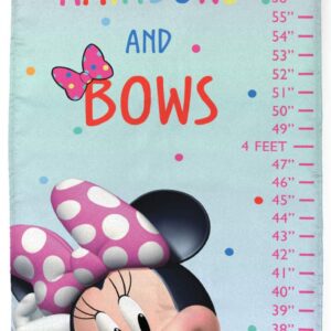 Jay Franco Disney Minnie Mouse Bowtique Growth Chart – Kids Removeable Wall Décor (Official Disney Product)