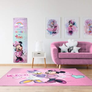 Jay Franco Disney Minnie Mouse Bowtique Growth Chart – Kids Removeable Wall Décor (Official Disney Product)