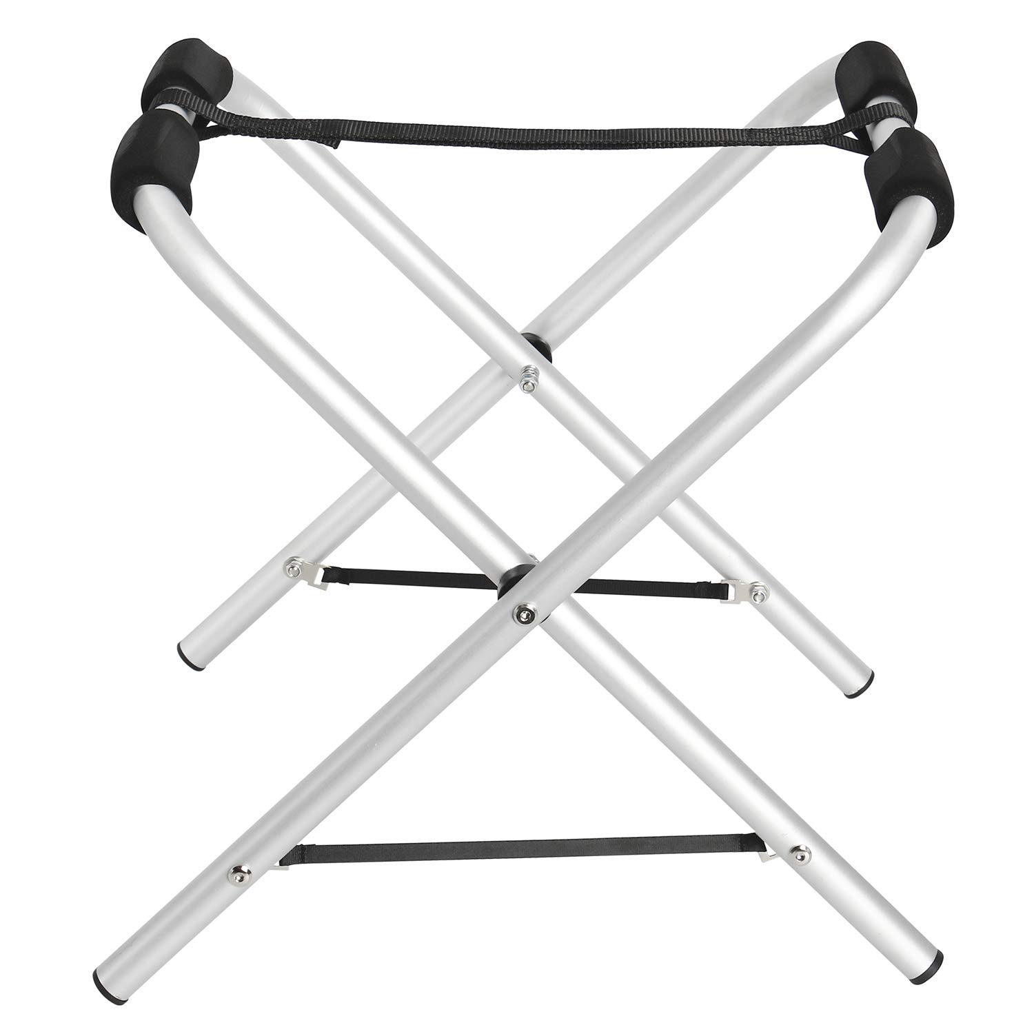 Amarine Made Pair of Folding Kayak Storage Racks. Premium Accessories for Kayaks, Canoes, SUP Paddle Boards and Small Boats 2 Freestanding Indoor/Outdoor Kayak Stands of 100lb Capacity