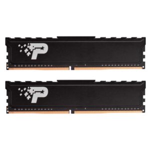 patriot memory signature premium ddr4 16gb (2x8gb) 3200mhz (pc4-25600) udimm kit w/heatshield