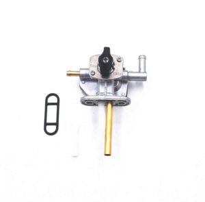 carbpro 44300-05g01 fuel petcock with lever for suzuki ozark 250 ltf250 2002-2006, quadrunner 250 fuel gas tank valve