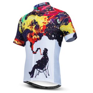 men's cycling jerseys summer breathable bicycle shirts for male riding clothing quick dry mtb jersey