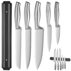 15 pieces kitchen knife set with wooden block forged premium german high carbon stainless steel, classic triple rivet chef knife, super sharp knives, perfect cutlery set gift