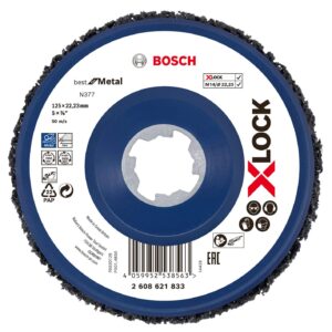 bosch professional 2608621833 x-lock cleaning disc n377 (metal and stainless steel, Ø 125mm, accessories for angle grinders)