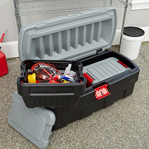 Rubbermaid ActionPacker️ 48 Gal with 8 Gal Containers Nested, Lockable Storage Bins, Industrial, Rugged Storage Container Bundle with Lids