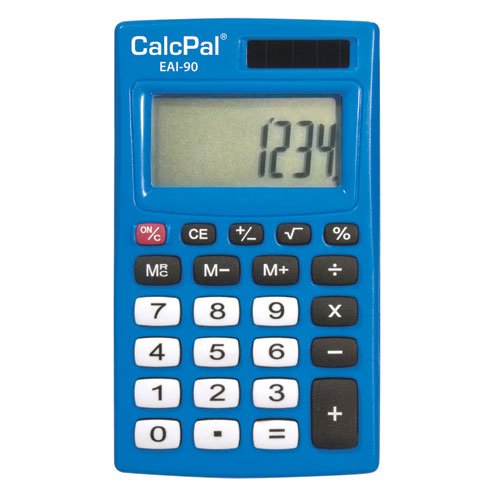 EAI Education CalcPal EAI-90 Pocket Basic Calculator - Set of 10