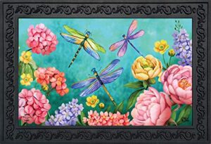 briarwood lane dragonfly garden spring doormat indoor outdoor 30" x 18"