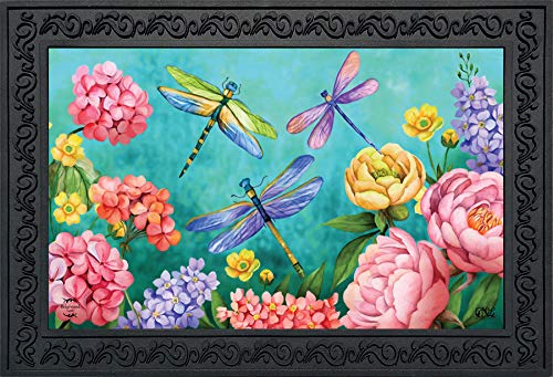 Briarwood Lane Dragonfly Garden Spring Doormat Indoor Outdoor 30" x 18"