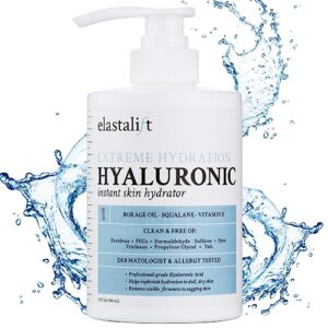 Elastalift Hyaluronic Acid Moisturizer Body Lotion | Anti Aging Skin Care Body Cream & Face Lotion Diminishes Look Of Wrinkles, Sagging Skin, Crepey Skin, Cellulite, Stretch Marks, Dry Skin, 15 Fl Oz