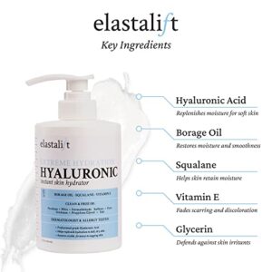 Elastalift Hyaluronic Acid Moisturizer Body Lotion | Anti Aging Skin Care Body Cream & Face Lotion Diminishes Look Of Wrinkles, Sagging Skin, Crepey Skin, Cellulite, Stretch Marks, Dry Skin, 15 Fl Oz