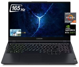 lenovo legion 5 15 gaming laptop, 15.6" fhd 300nits 165hz display, amd ryzen 7 5800h,nvidia geforce rtx 3050ti,rgb backlight, 32gb ram, 2tb pcie ssd, windows 11h /es 32gb usb