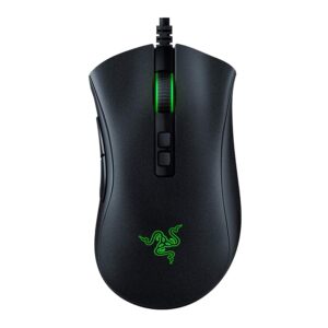 razer deathadder v2 ergonomic wired gaming mouse chroma rgb lighting programmable (renewed)