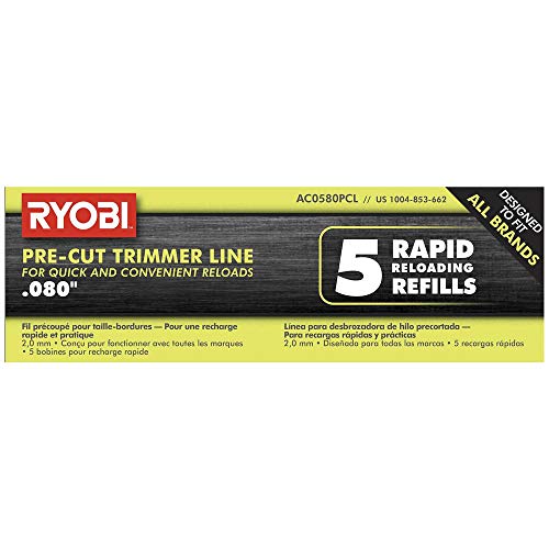 RYOBI 0.080 in. x 16 ft. Pre-Cut Spiral Line (5-Pack)