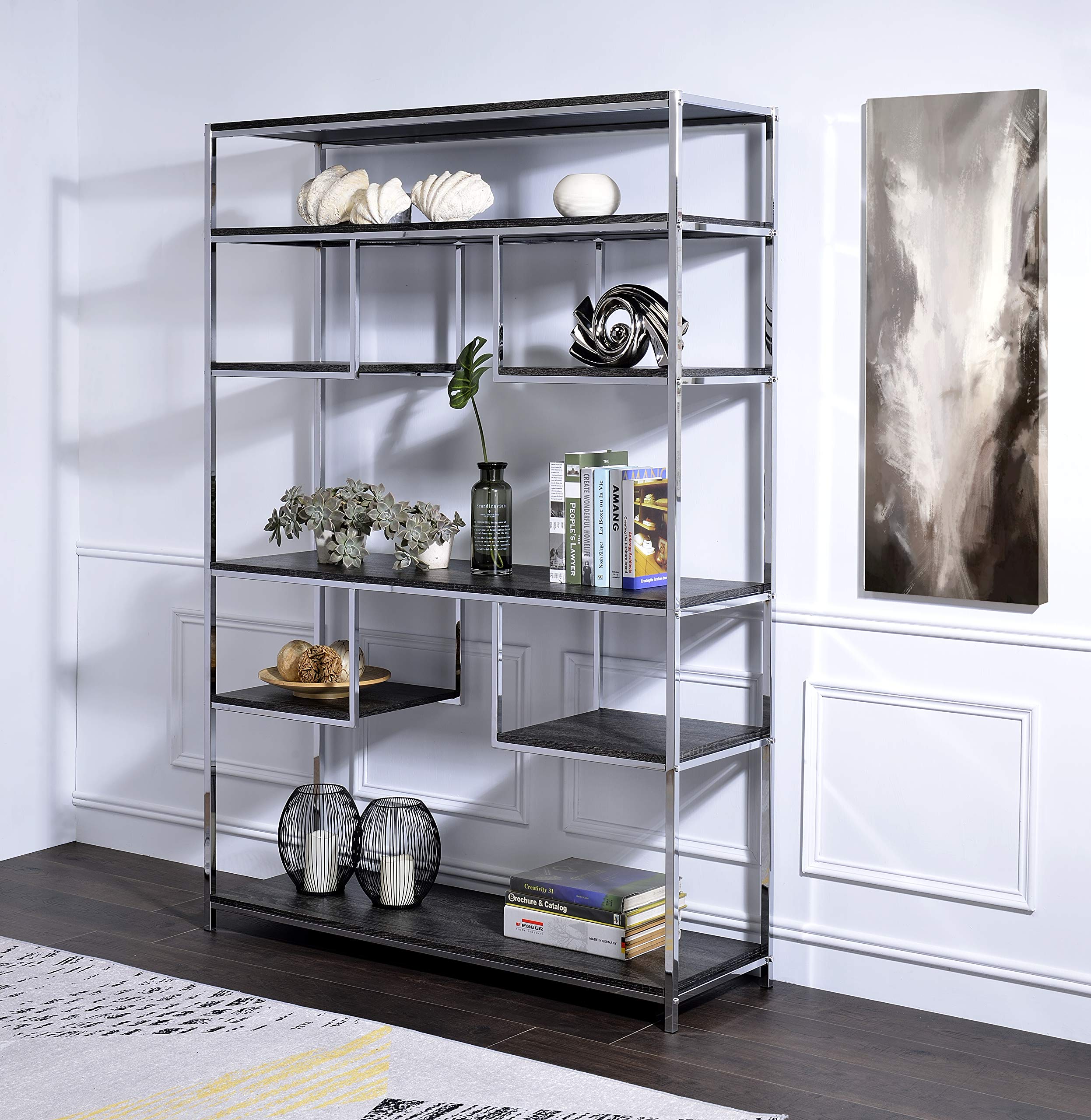 Vonara Bookshelf in Chrome