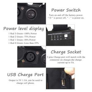 Co-well 52V 20Ah Ebike Battery Triangle, Lithium Li-ion Electric Bicycle Battery with BMS,USB Port,Switch and Charger for 1500W/1000W/750W/500W Bike Motor Mountain Conversion Kit