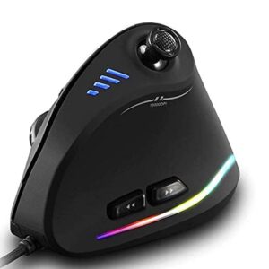 Vertical Gaming Mouse Vertical Ergonomic Mouse with Adjustable DPI for Gamer/PC/Laptop/Desktop (Wired)