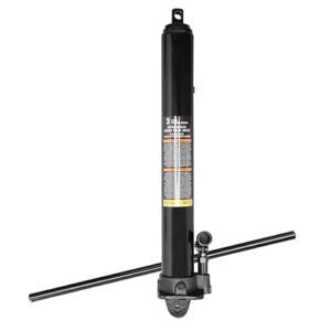 Torin 3 Ton Hydraulic Long Ram Jack with Single Piston Pump and Clevis Base (Fits: Garage/Shop Cranes, Engine Hoists, and More) w/Handle, Black, AT30306B