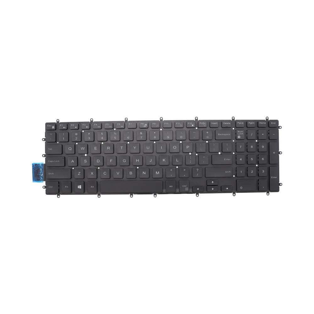 Abakoo New Replacement Keyboard for Inspiron 17-5765 17-5767 17-5770 17-5775 7566 7567 Keyboard US Backlit 03NVJK 15 5565 5567 5570 5575 PK1Q01B00 Black