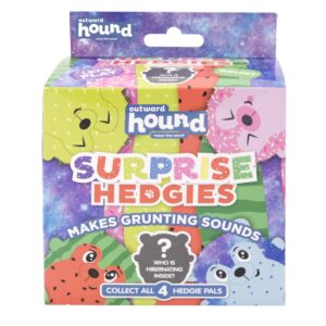 outward hound surprise hedgies dog toys - unbox and surprise! collect all 3 grunting hedgies dog toys!