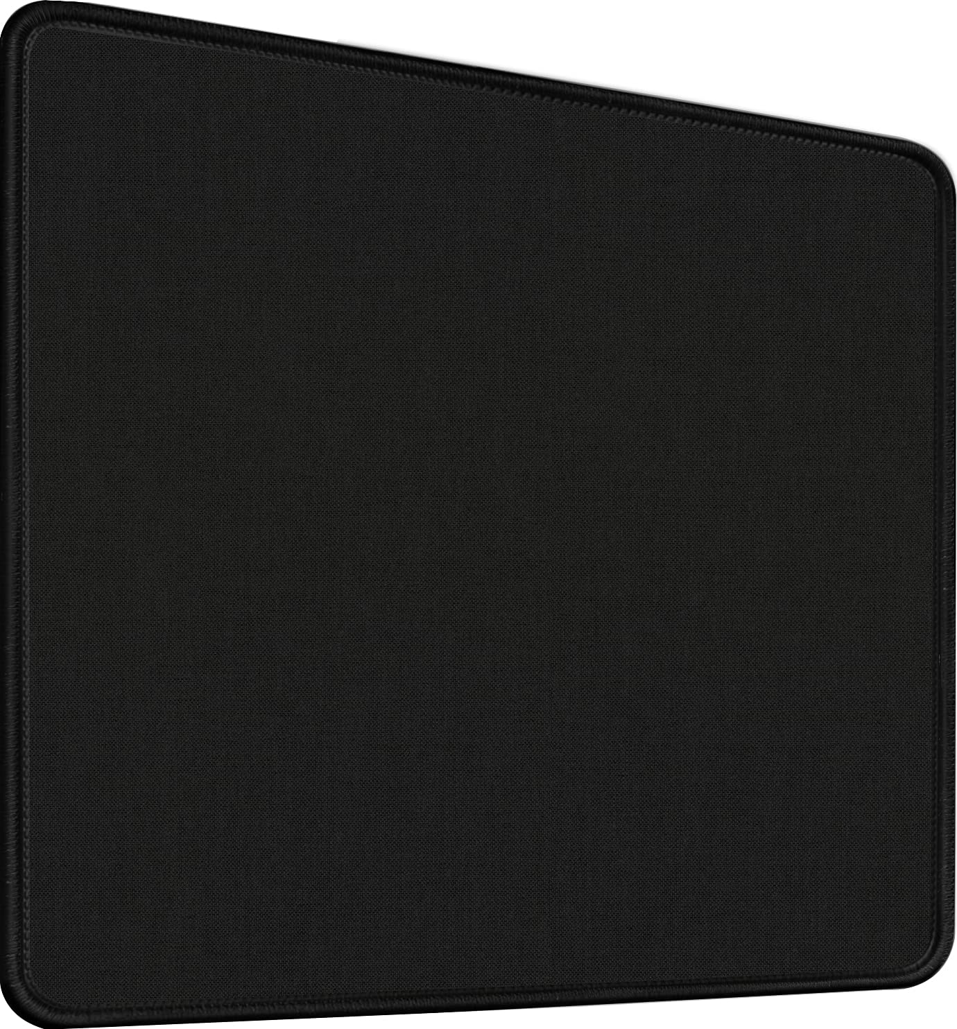 AREYTECO Mouse Pad, Black Mouse Pad, 11.8"x9.8"x0.12"Upgraded Durable Medium Mouse Pad with Stitched Edge, Classic Gaming Mouse Pad Non-Slip Rubber Base Waterproof Mouse Pad for Laptop, Office, Home