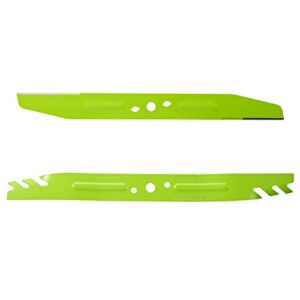 ego power+ ab2101d 21-inch mulching blade set ego mowers lm2133/lm2130/lm2135sp/lm2130sp/lm2156sp/lm2150sp, green