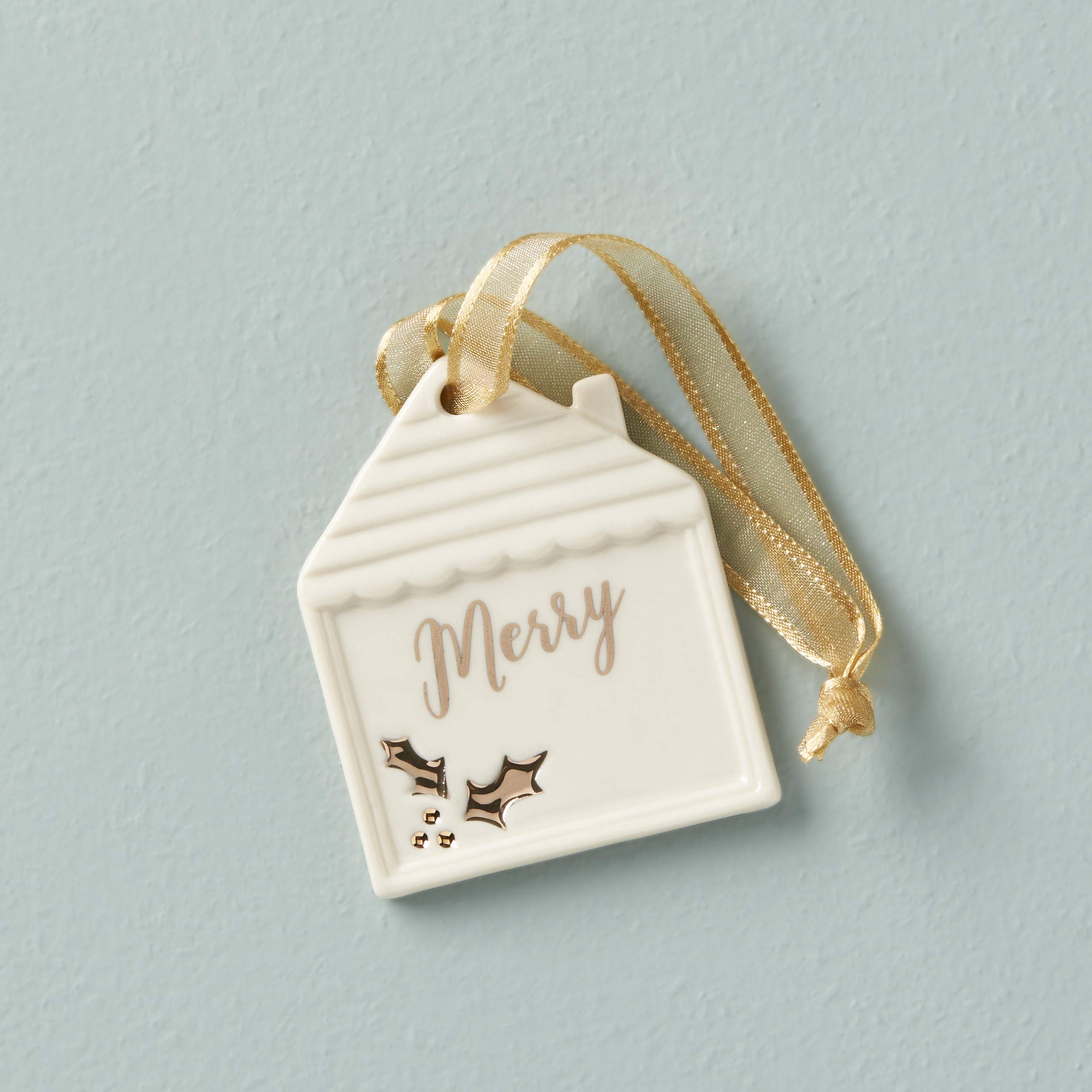 Lenox Merry Home Charm Ornament, 0.12 LB, Multi