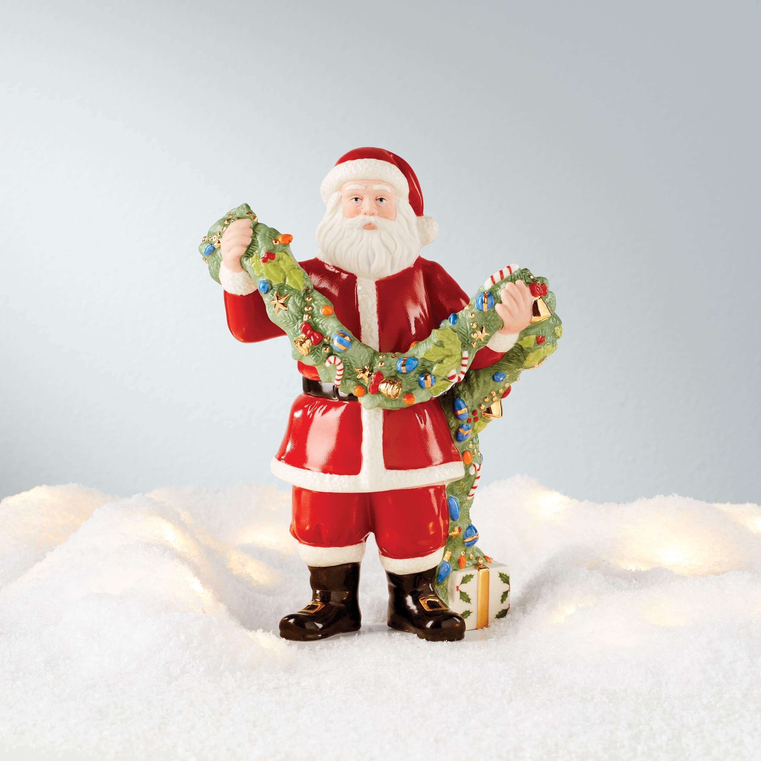 Lenox 2020 Santa Decking The Halls Figurine, 1.30 LB, Multi